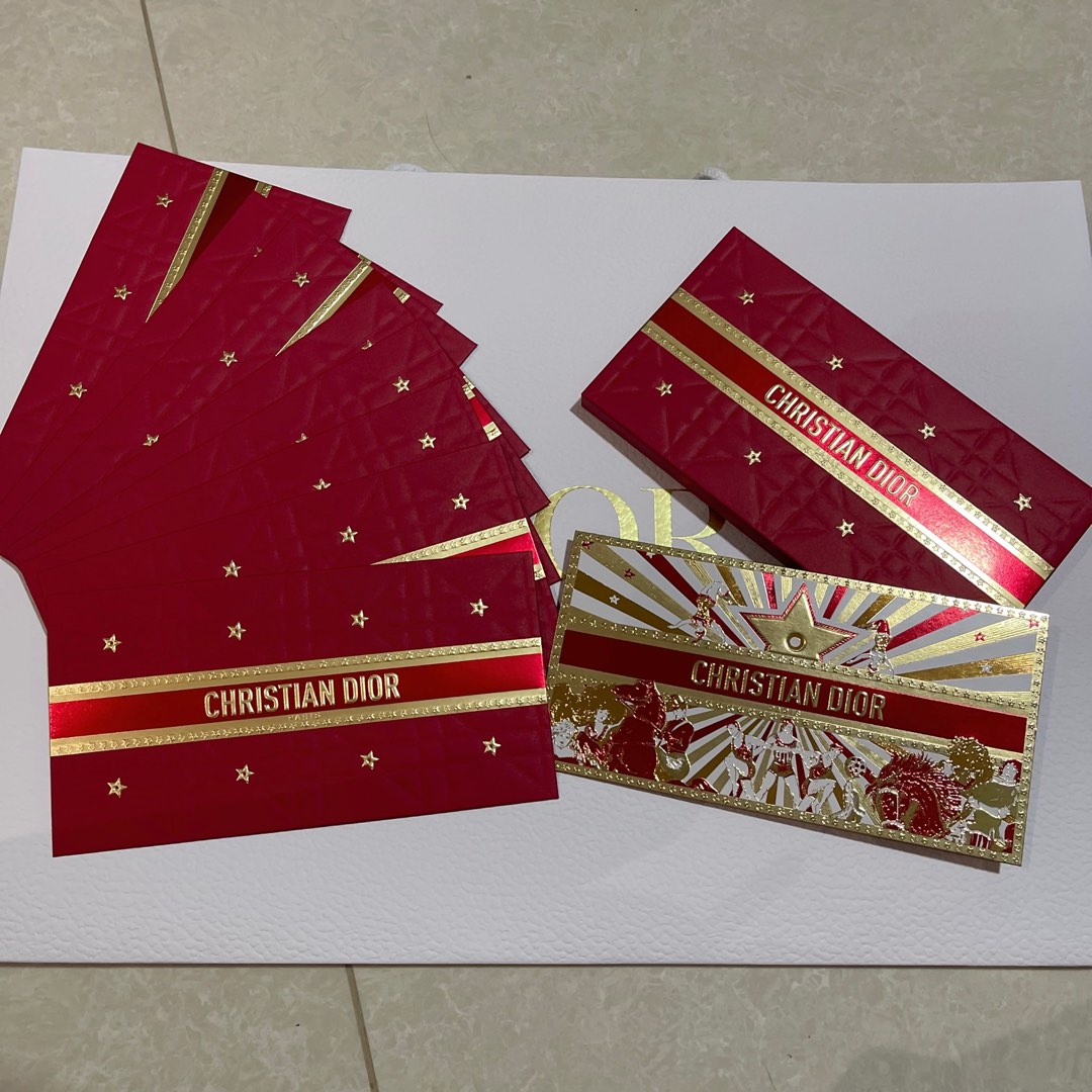 2026 🎇Dior CNY Red Packet Ang Bao Envelope 8pcs, Hobbies & Toys ...