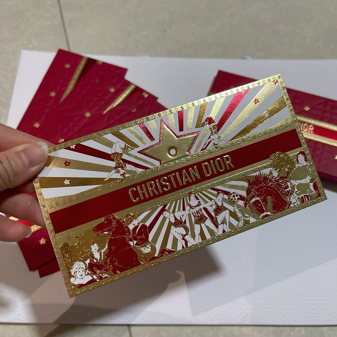 2026 🎇Dior CNY Red Packet Ang Bao Envelope 8pcs, Hobbies & Toys ...