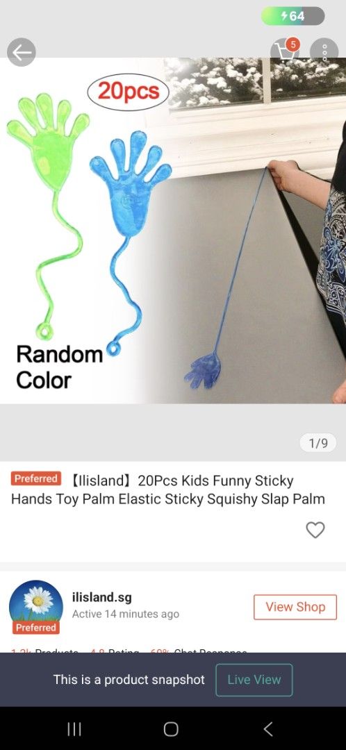 20 Pcs Kids Funny Sticky Hands Toy, Hobbies & Toys, Toys & Games on ...