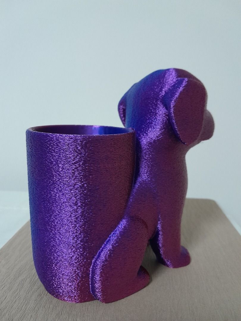 Gift 3D printed dog planter / pencil holder, Everything Else on Carousell