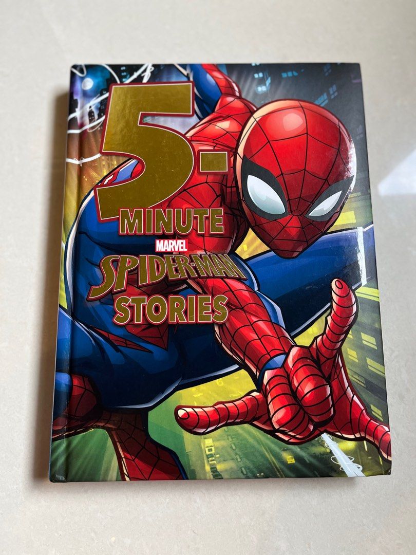 5 Minutes Marvel Spiderman Stories - Hard Cover A4, Buku & Alat Tulis ...