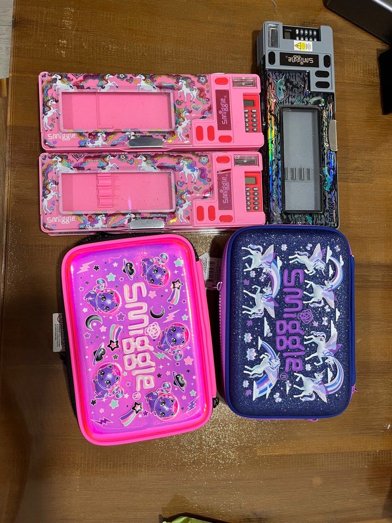 5 Smiggle Pencil Cases, Hobbies & Toys, Stationery & Craft, Stationery ...
