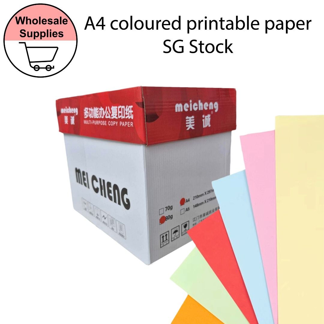 A4 colour paper printable/printing paper/origami art and craft paper ...