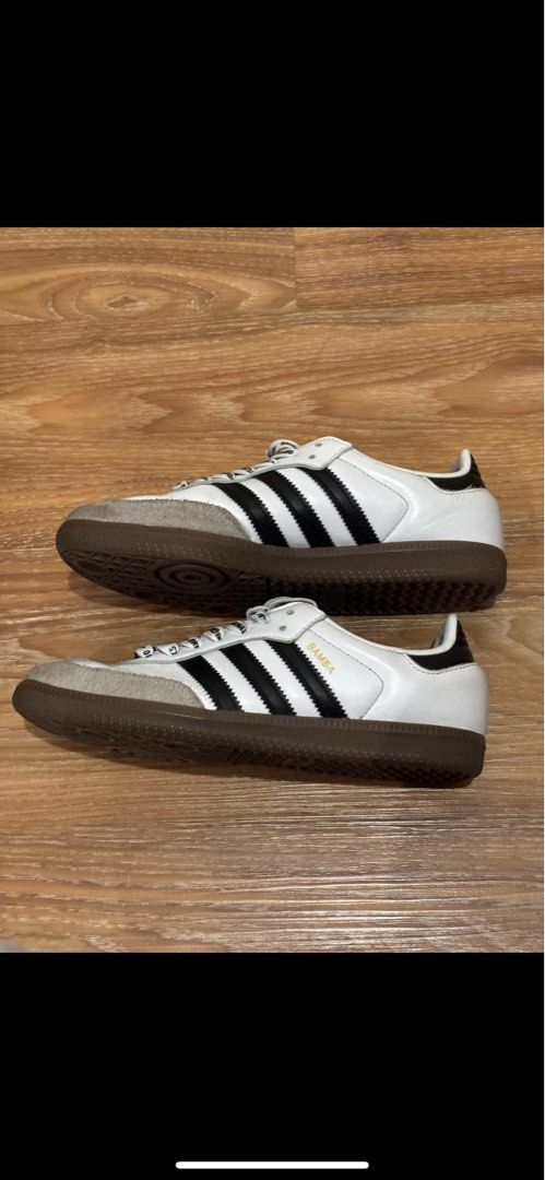 Adidas Samba OG White Black Sneakers, Women's Fashion, Footwear ...
