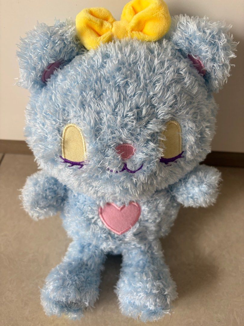 Amuse Cotton Candies Sugar Ribbon blue bear plush soft toy, Hobbies ...