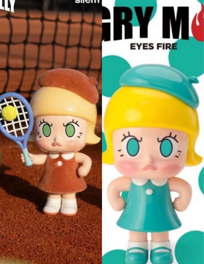 Angry Molly Eye Fire Tennis, Hobbies & Toys, Toys & Games on Carousell