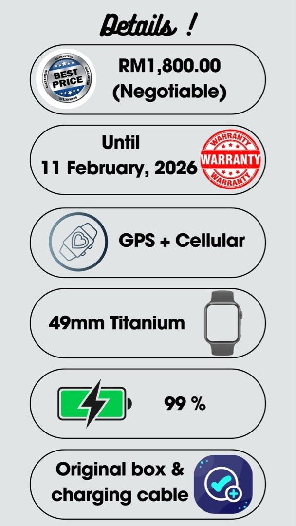 Apple Watch Ultra 2 49mm Titanium, Mobile Phones & Gadgets, Wearables ...