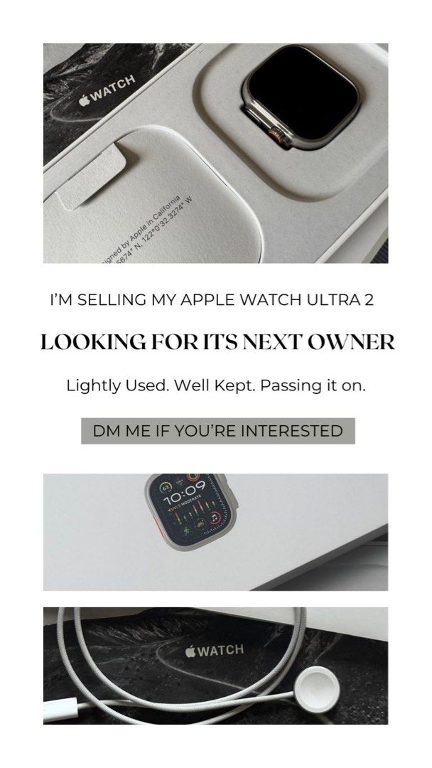 Apple Watch Ultra 2 49mm Titanium, Mobile Phones & Gadgets, Wearables ...