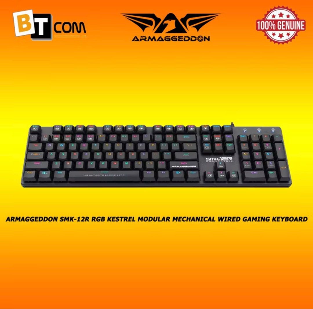 Armaggeddon SMK-12R RGB Kestrel Mechanical Keyboard, Computers & Tech ...