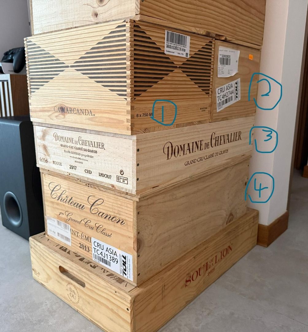 Assorted Wine Crates - Various Brands, Furniture & Home Living, Home ...