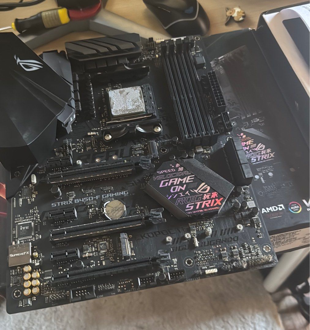 ASUS ROG STRIX B450-F GAMING Motherboard, Computers & Tech, Parts ...