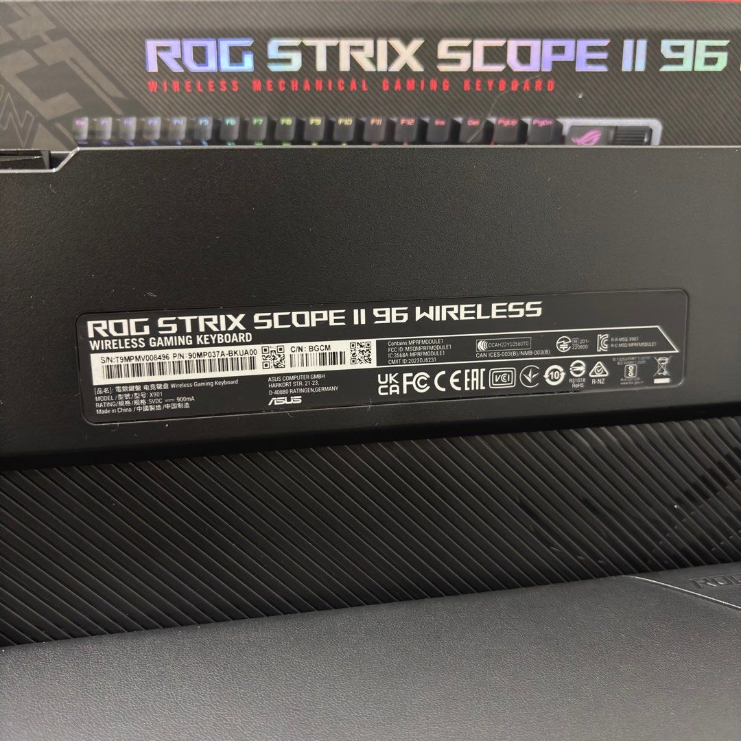 ASUS ROG Strix Scope II 96 Wireless Mechanical Keyboard | Like New ...