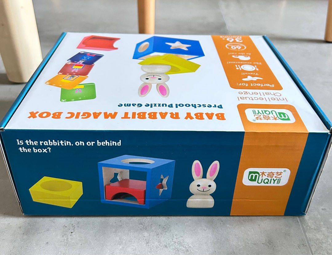Baby Rabbit Magic Box Montessori Puzzle, Hobbies & Toys, Toys & Games ...