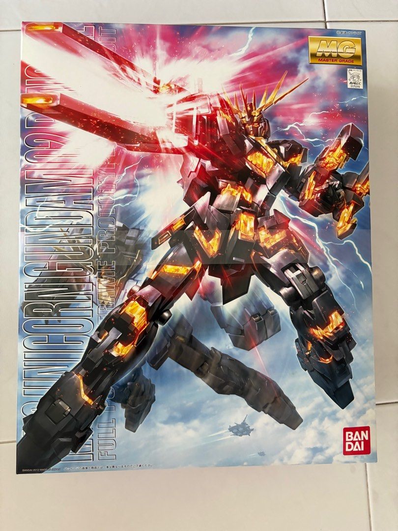 Bandai MG 1/100 Unicorn Gundam 02 Banshee Full Armor, Hobbies & Toys ...
