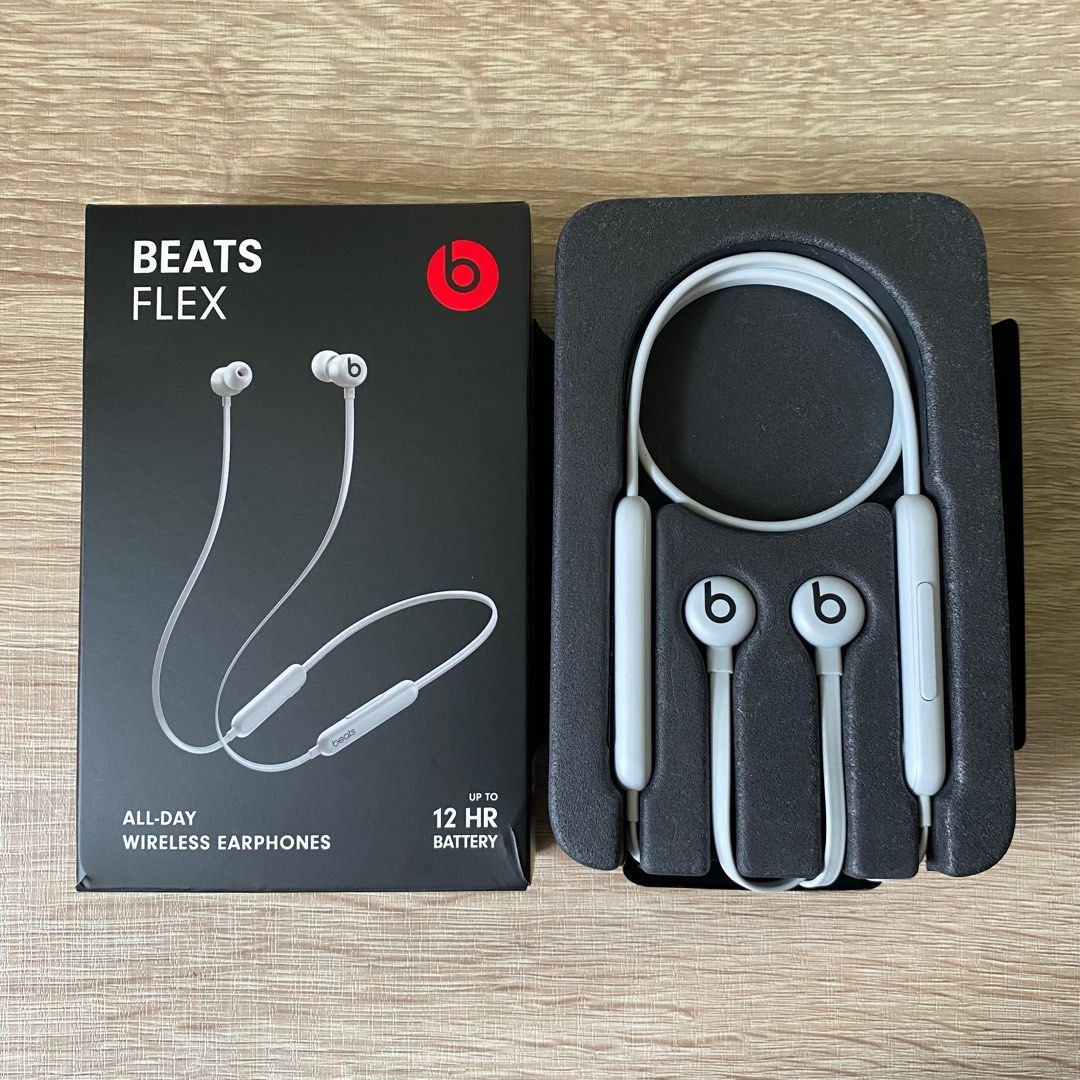 Beats Flex – All-Day Wireless Earphones - Smoke Gray, Audio, Headphones ...