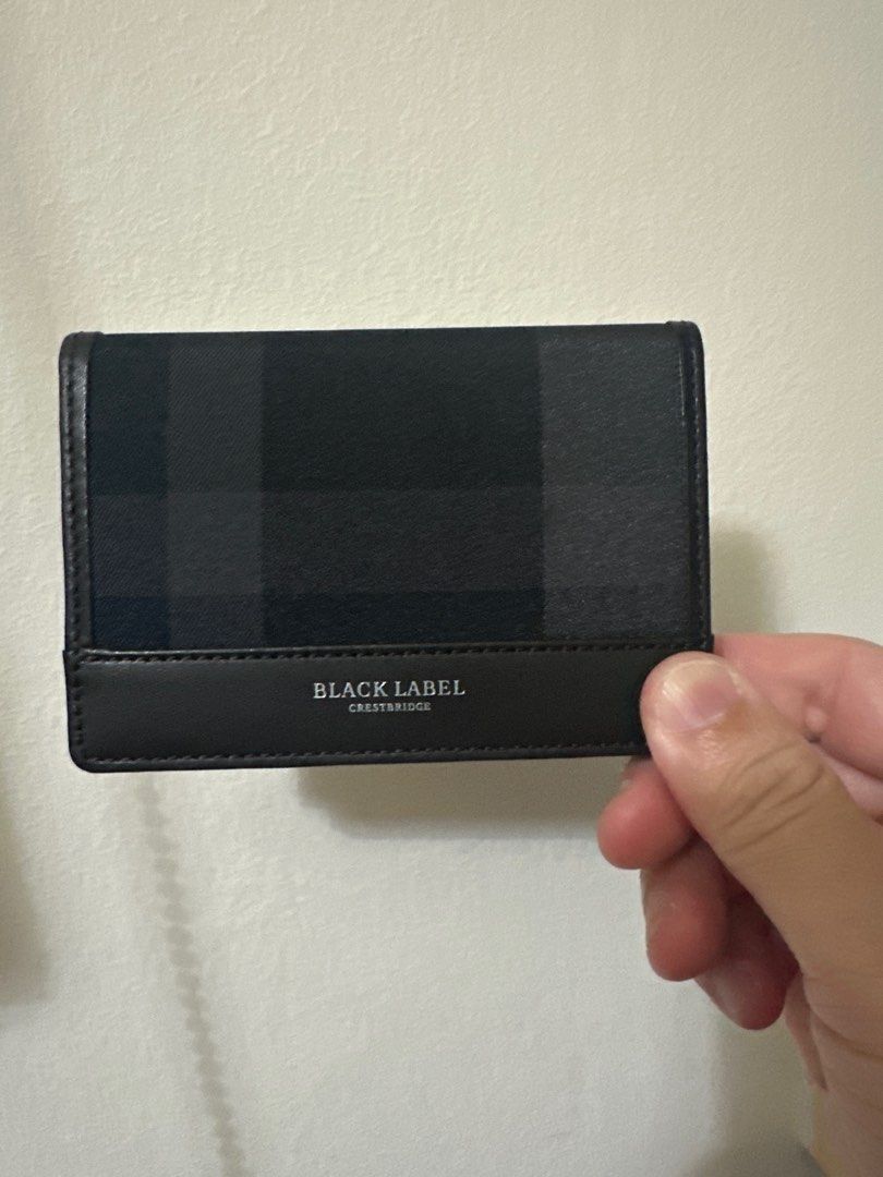 Black Label Crestbridge Cardholder, Men's Fashion, Watches ...
