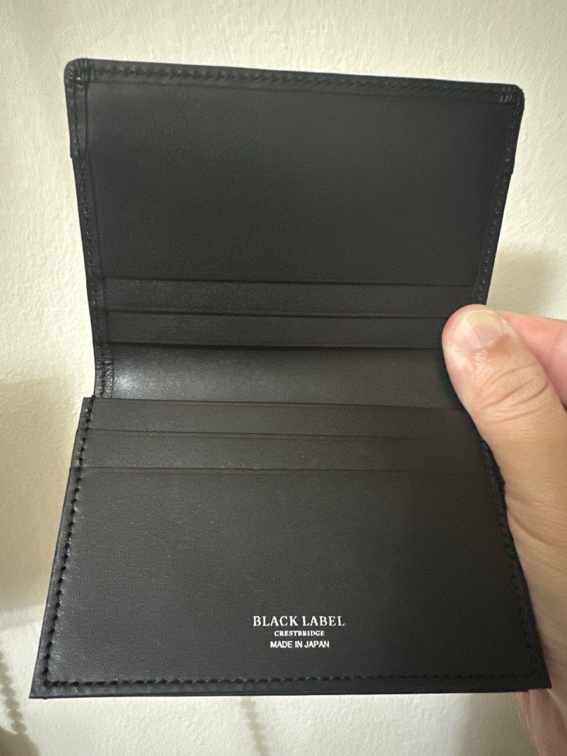 Black Label Crestbridge Cardholder, Men's Fashion, Watches ...