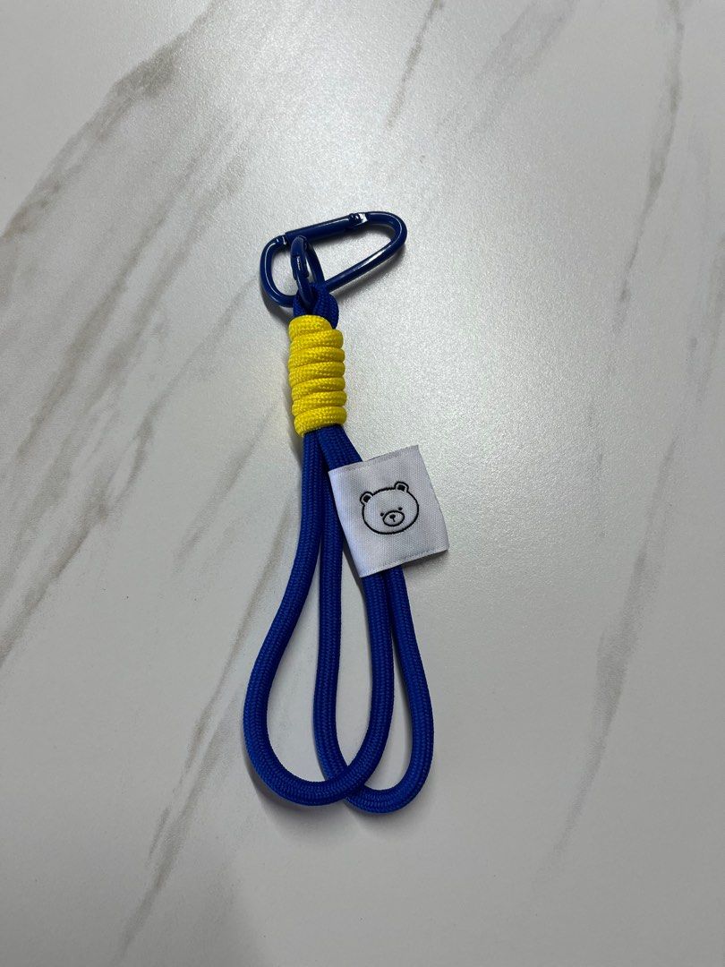 Blue Rope Keychain with Bear Tag, Hobbies & Toys, Toys & Games on Carousell