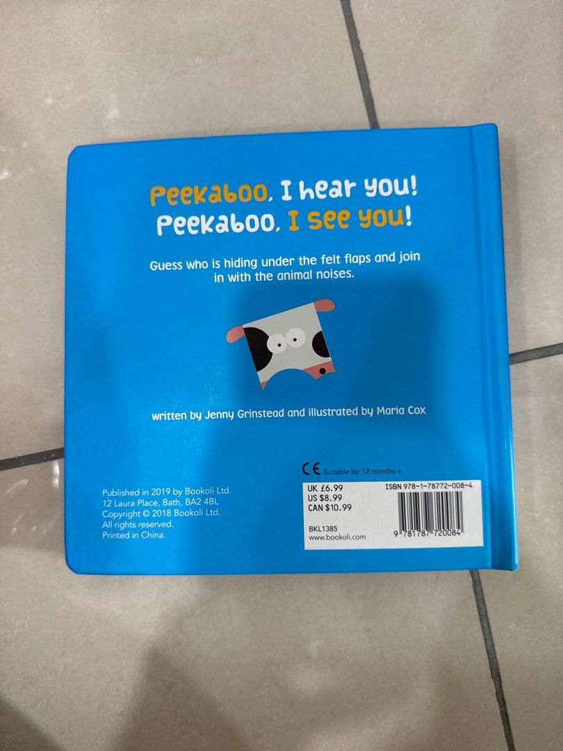 Bookoli Peekaboo Play Farm Book, Hobbies & Toys, Books & Magazines ...