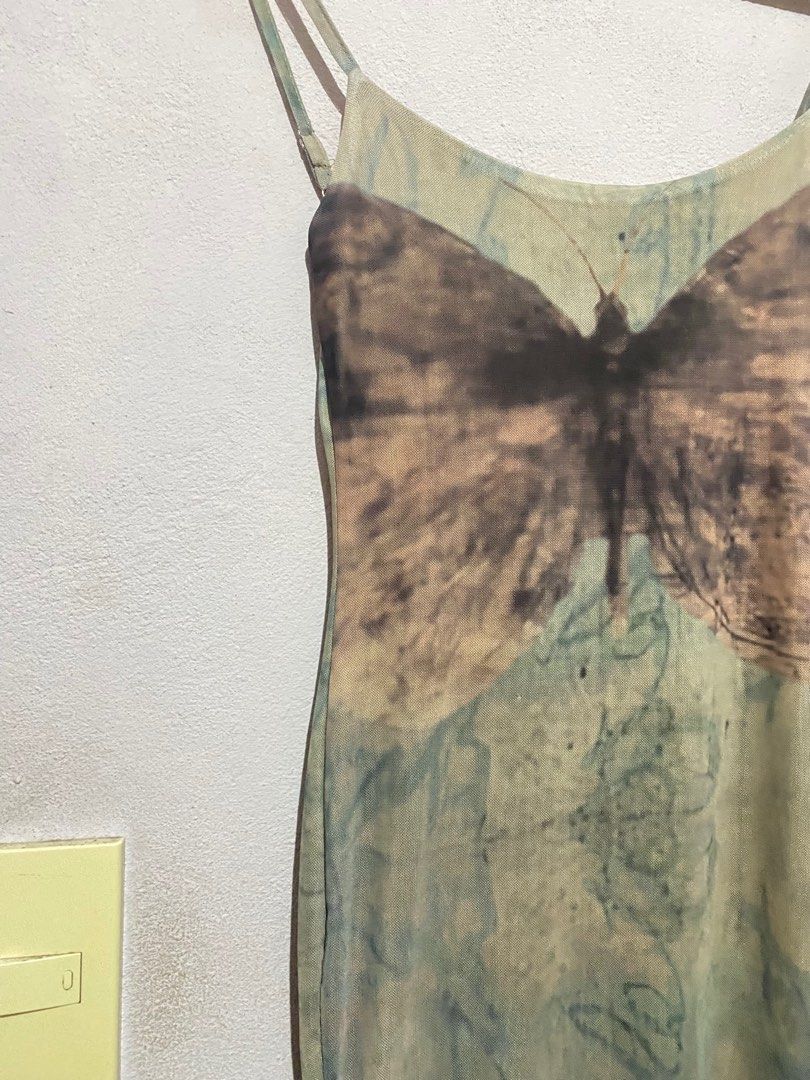 Butterfly Print Maxi Dress. Vivienne tam Y2k vibe, Women's Fashion ...