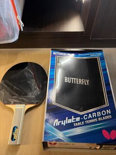 Butterfly Viscaria Arylate-Carbon Table Tennis Blade, Sports Equipment ...