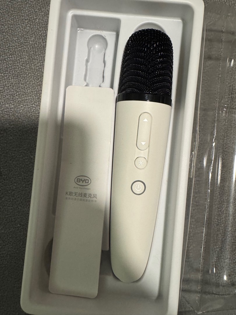 BYD Wireless Karaoke Microphone, Audio, Microphones on Carousell