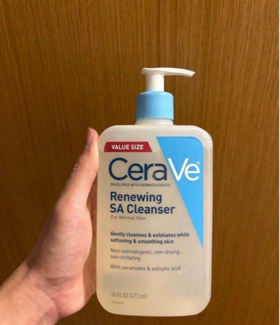 CeraVe Renewing SA Cleanser 473ml, Beauty & Personal Care, Face, Face ...