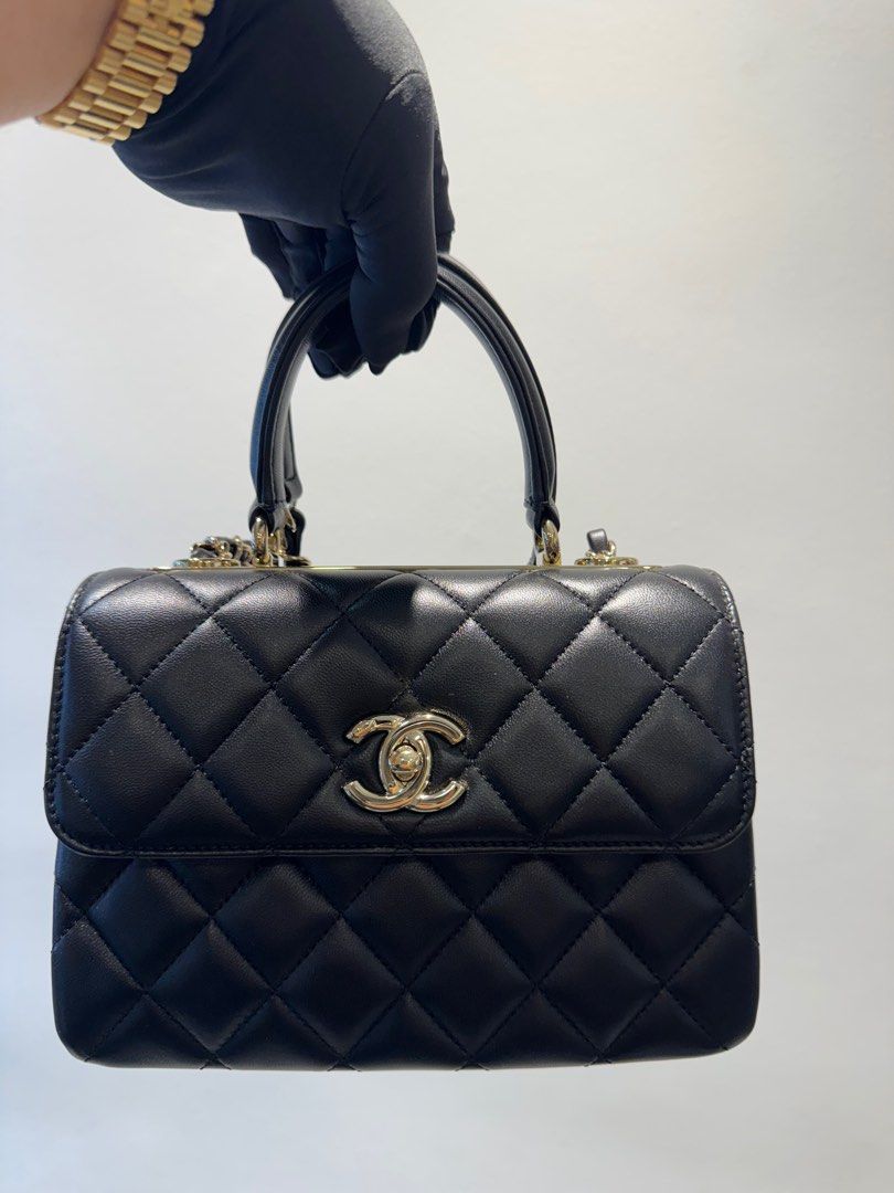 Chanel Trendy Cc Flap Bag Black Lambskin, Luxury, Bags & Wallets on ...
