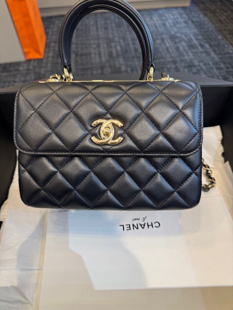 Chanel Trendy Cc Flap Bag Black Lambskin, Luxury, Bags & Wallets on ...