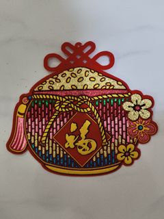 6pcs Money Fortune God Cake Decoration Toppers CNY chinese new year ...