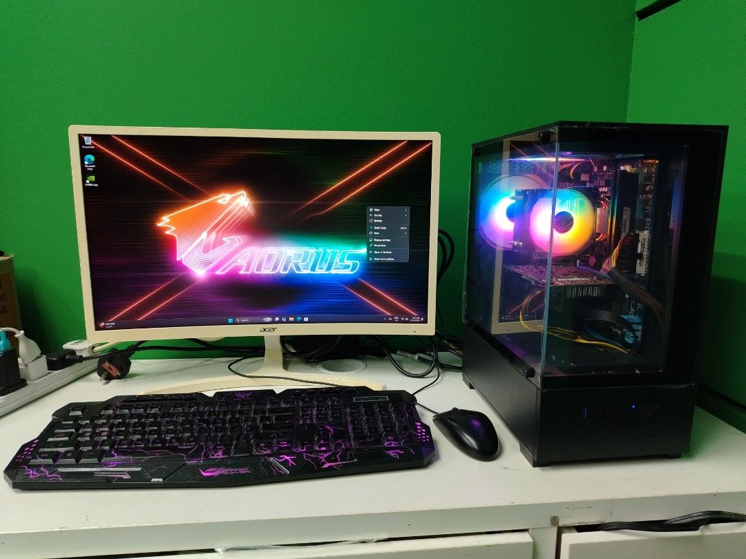 Compact MATX Small Form Factor Gaming PC Computer - I7 CPU, GTX 1060 ...