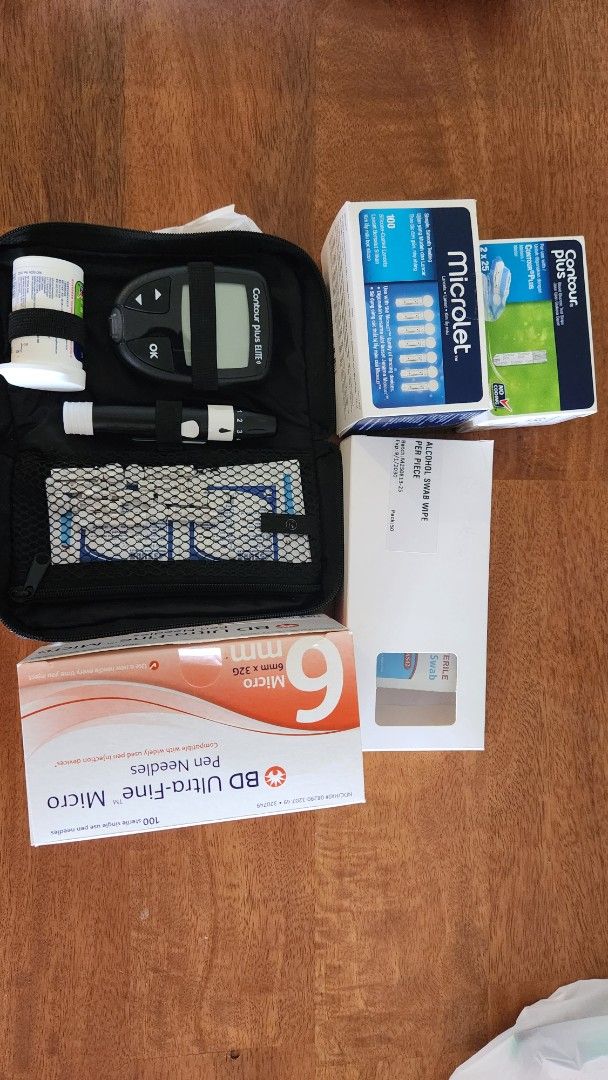 Contour Plus Elite Diabetes Kit with Supplies, Health & Nutrition ...