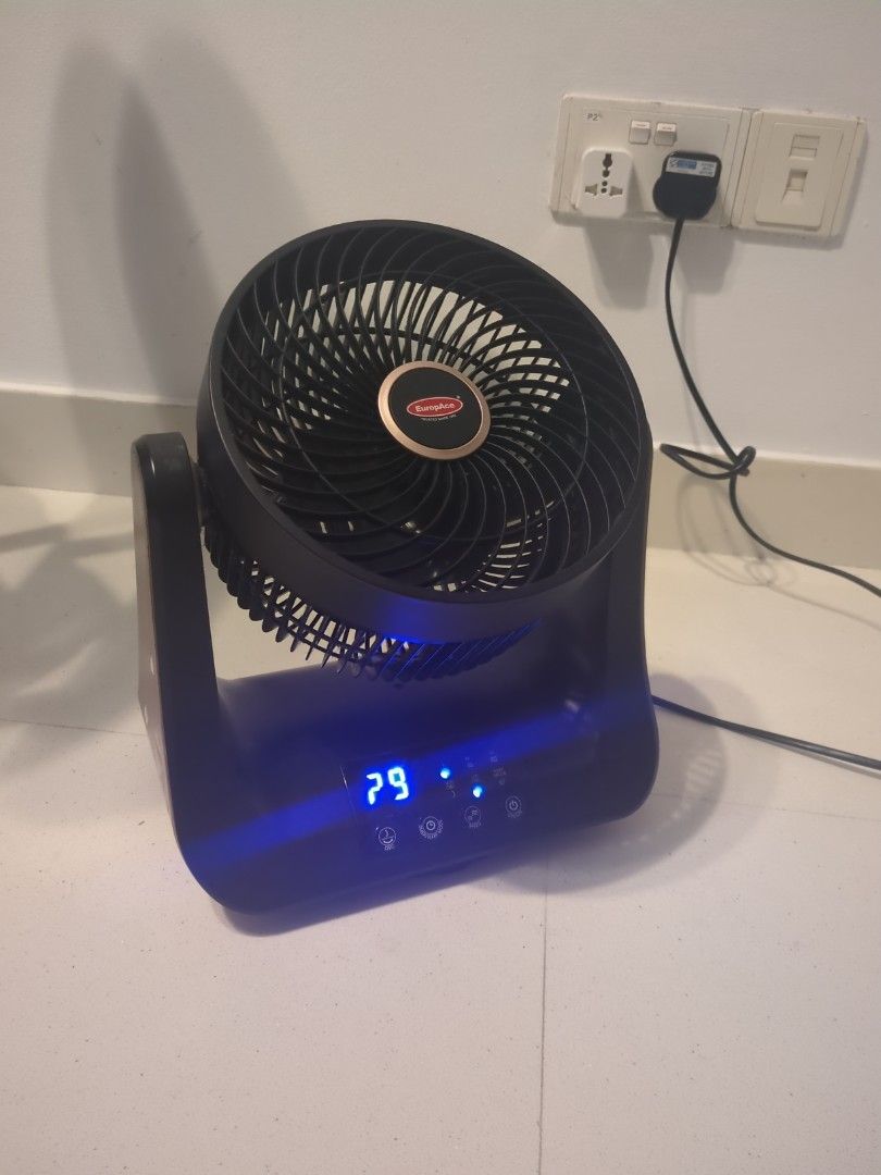 EuropAce 9" Jet Turbine Fan - Black, Furniture & Home Living, Lighting ...