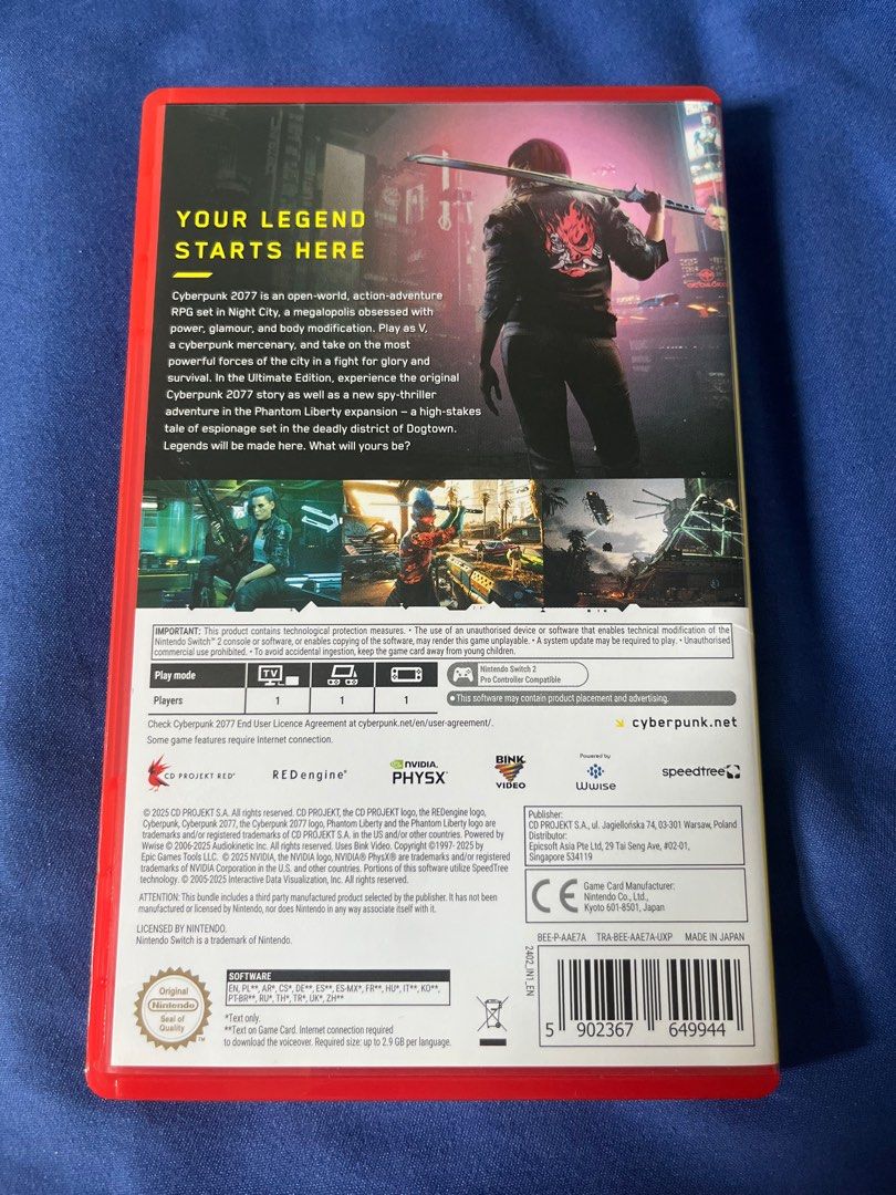 Cyberpunk 2077: Ultimate Edition - Nintendo Switch, Video Gaming, Video ...