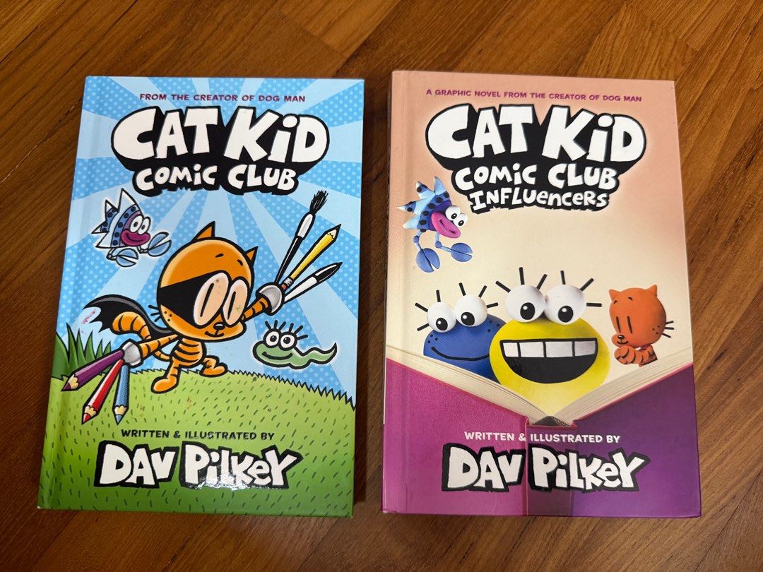 Hardcopy Dav Pilkey Cat Kid Comic Club & Dog Man Books, Hobbies & Toys ...