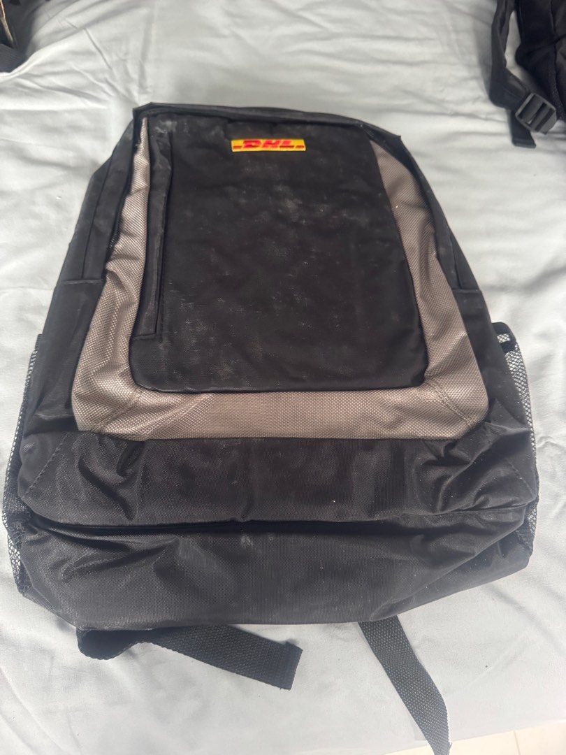 DHL Black Backpack, Men's Fashion, Bags, Backpacks on Carousell