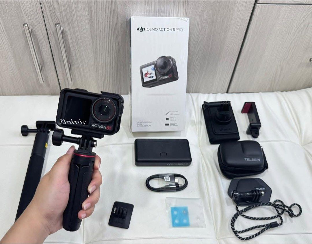 DJI Osmo Action 5 Pro Camera with Accessories, Photography, Cameras on ...