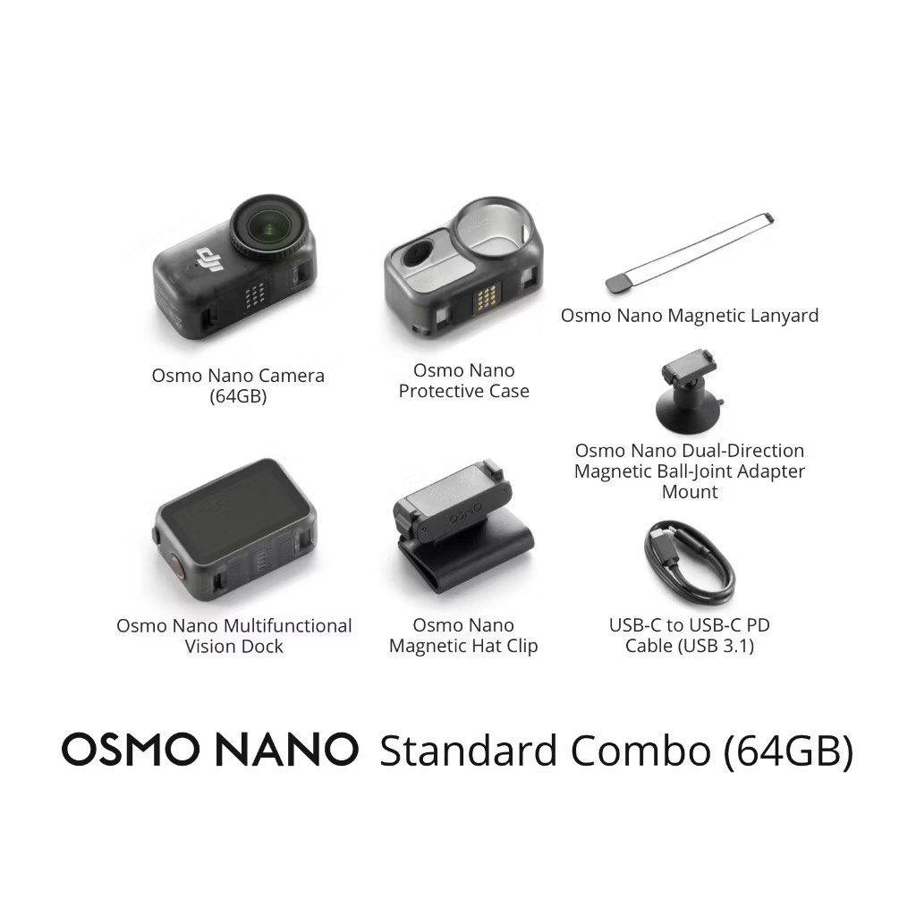 DJI Osmo Nano Standard Combo (128GB), Photography, Cameras on Carousell