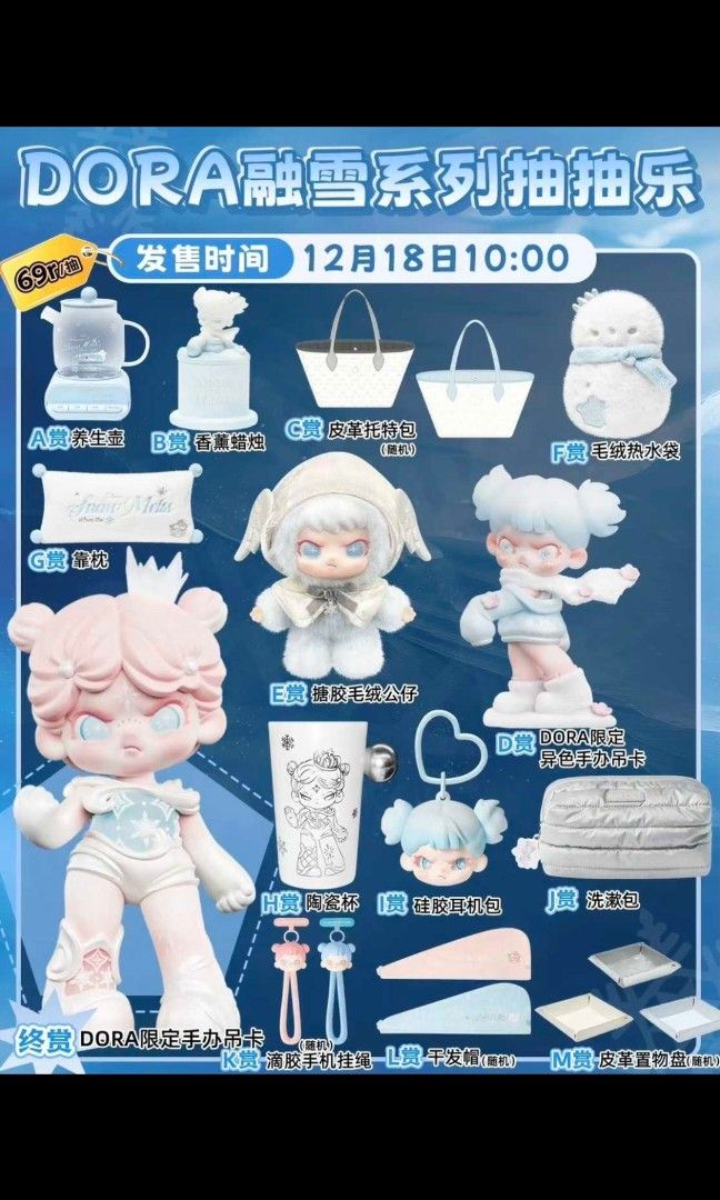 Dora snow melting Kuji, Hobbies & Toys, Memorabilia & Collectibles, Fan ...