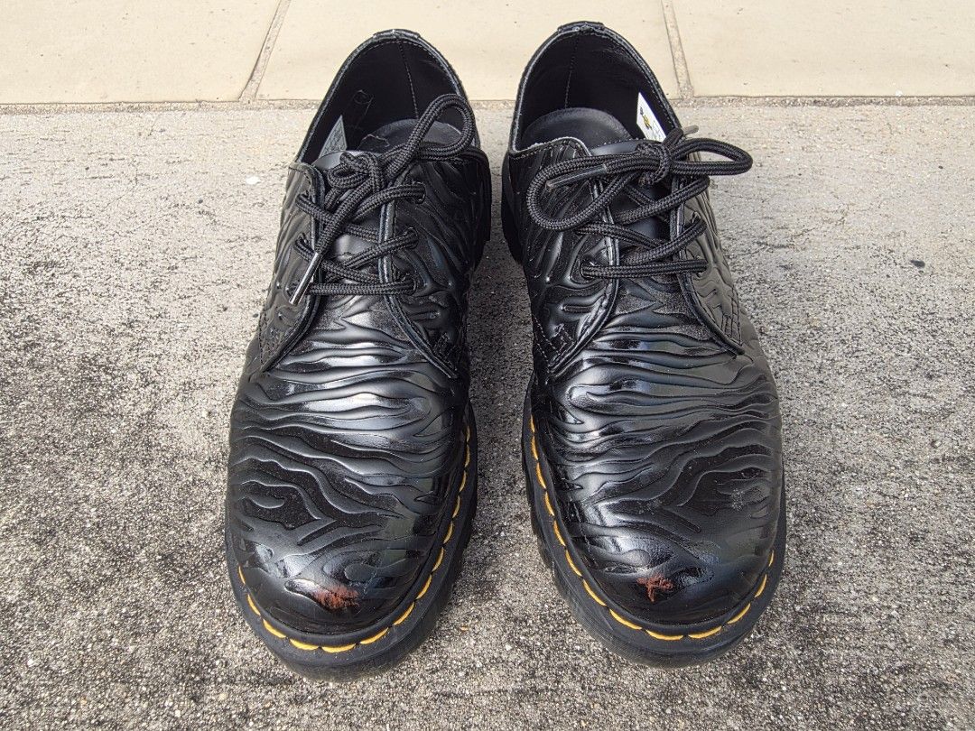 Dr Martens 1416 Bex Zebra Emboss Leather Oxford Shoes (RARE), Men's ...