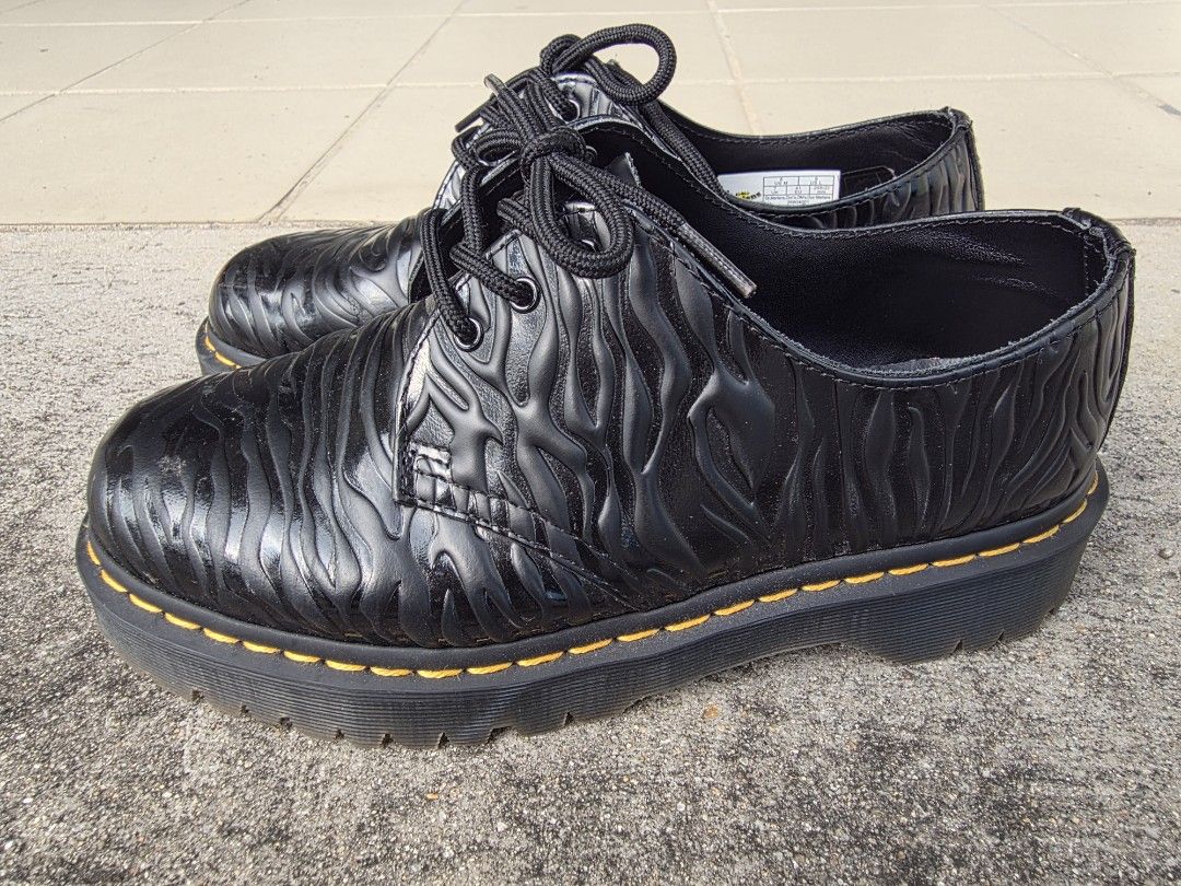 Dr Martens 1416 Bex Zebra Emboss Leather Oxford Shoes (RARE), Men's ...