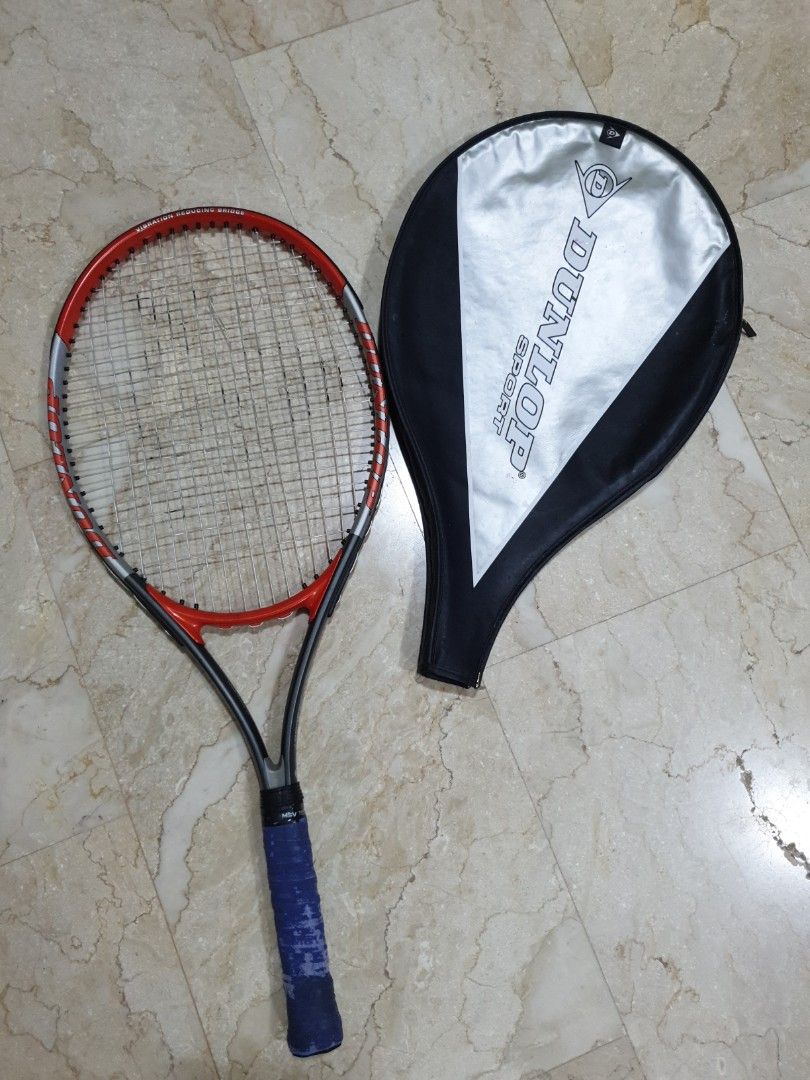 Dunlop Tennis Racket with Cover, Sports Equipment, Sports & Games ...