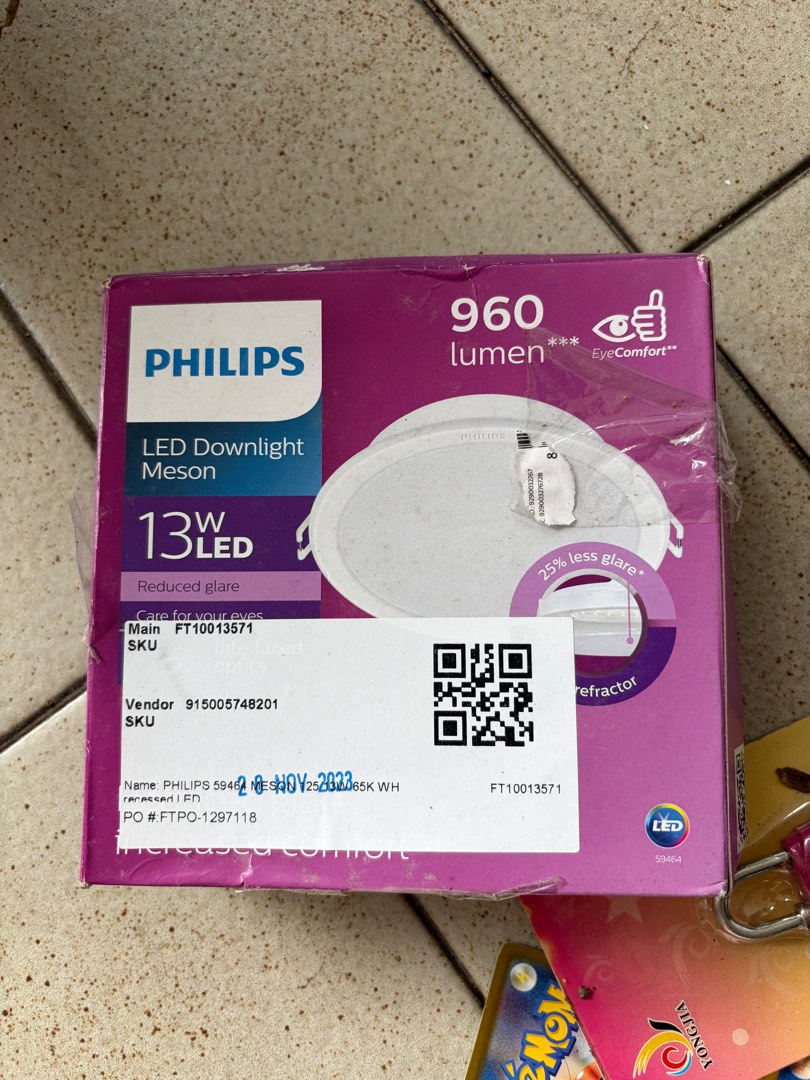 FREE Philips Meson 13W LED Downlight, Furniture & Home Living, Lighting ...