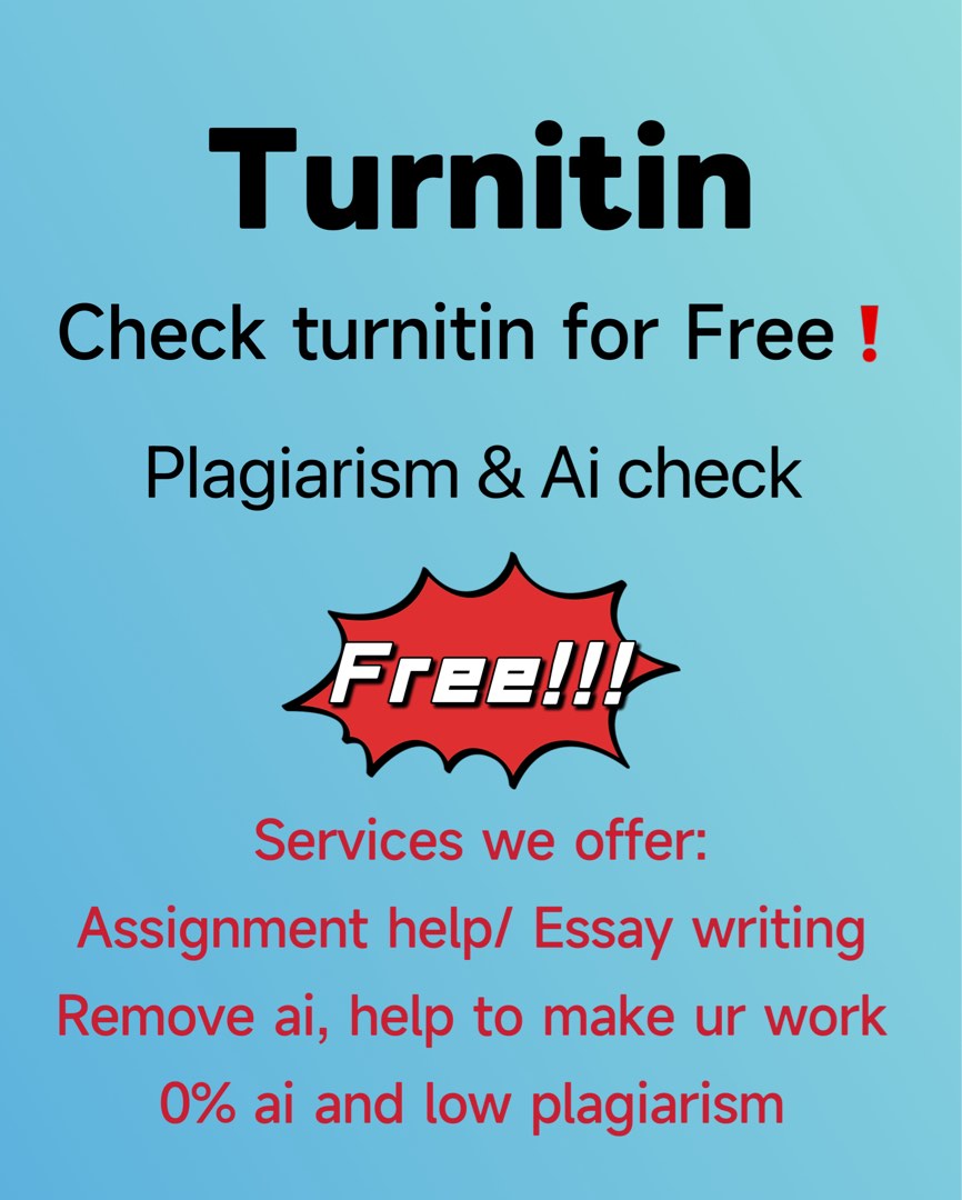 Free turnitin checker ( No Depository) / Plagiarism & ai report ...