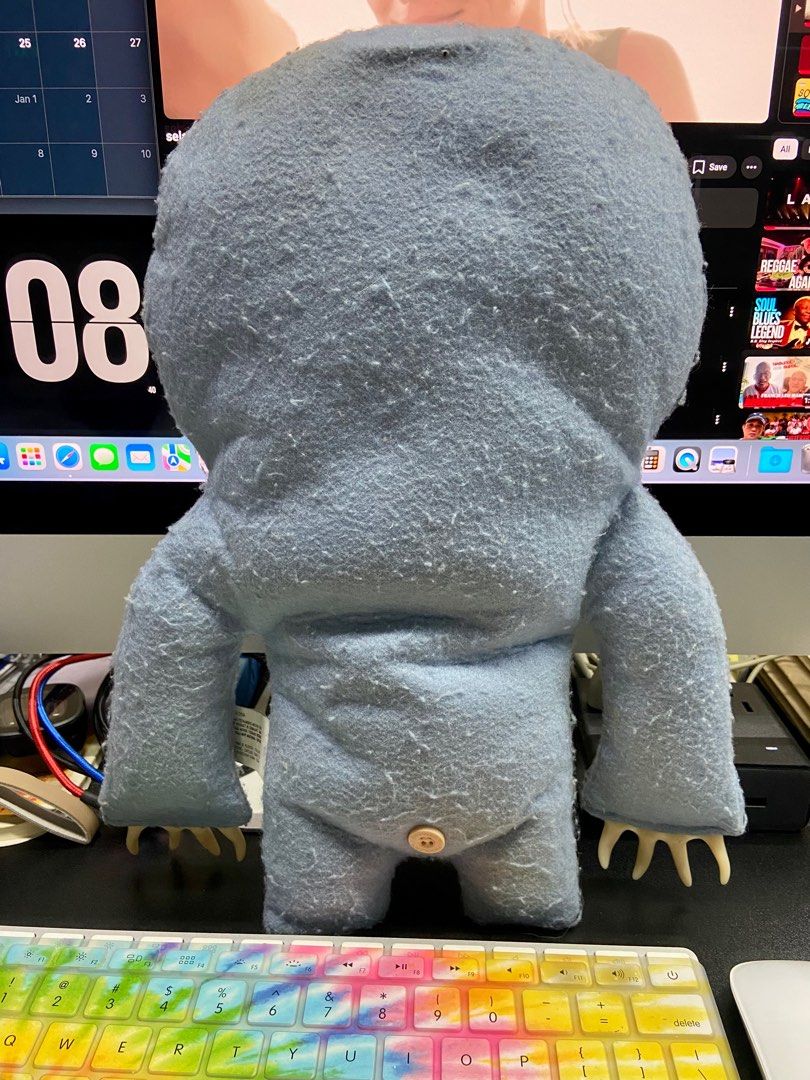 Fuggler Clawey Sickening Sloth Blue 12" Plush Funny Ugly Monster ...