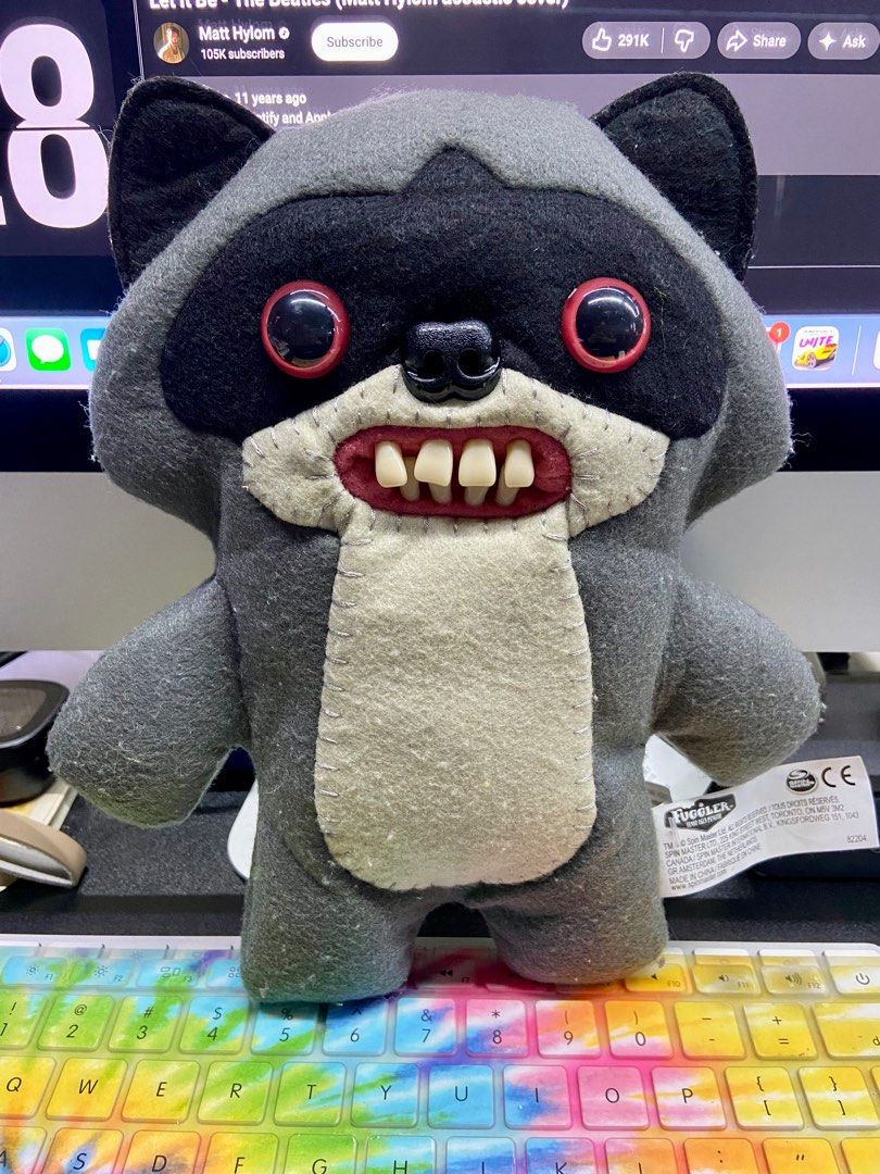 Fuggler Racoon Bandit Plush Funny Ugly Monster.., Hobbies & Toys, Toys ...