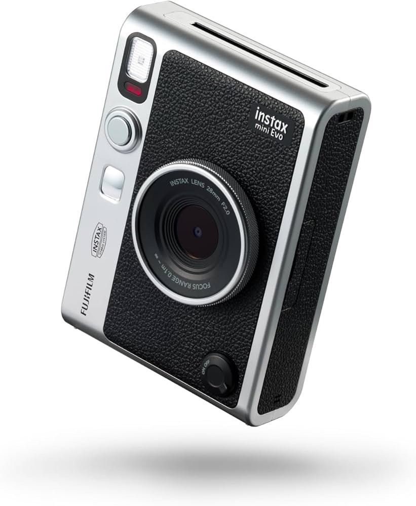 Fujifilm Instax Mini Evo Instant Camera - Silver, Photography, Cameras ...