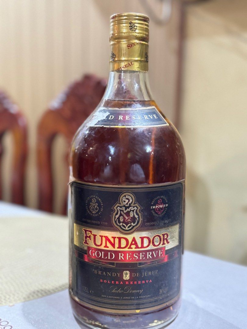 Fundador Gold Reserve Brandy de Jerez 1.75L, Food & Drinks, Beverages ...