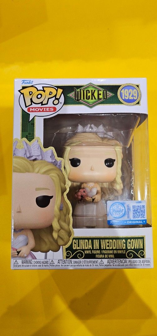 Funko Pop! Movies: Wicked - Glinda in Wedding Gown #1929, Hobbies ...