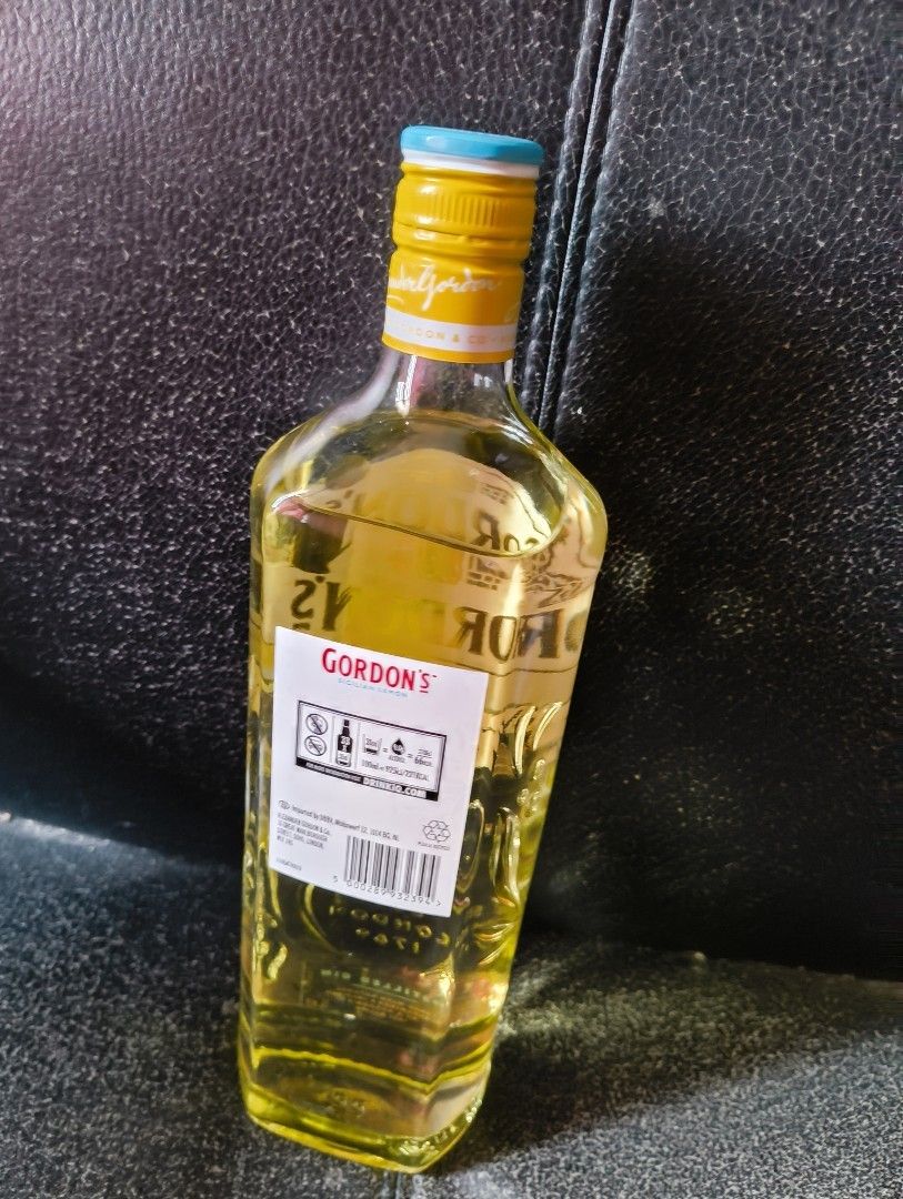 Gordon's Sicilian Lemon Gin, Food & Drinks, Alcoholic Beverages on ...